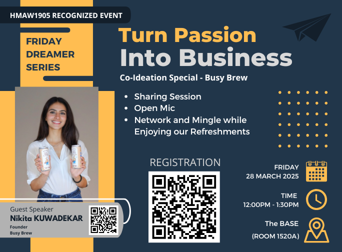 Friday Dreamer Series: Turn Passion into Business – Co-ideation Special ...
